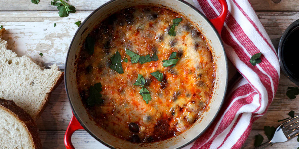 Cheesy Basque Bean Bake - Shop Foodocracy